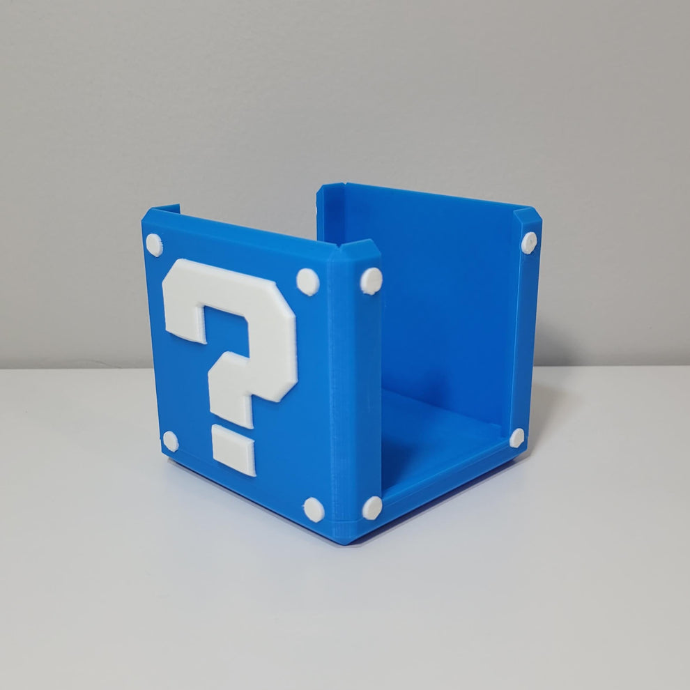 Super Mario Question Block Sticky Note Holder - Post It Note Desk Orga ...