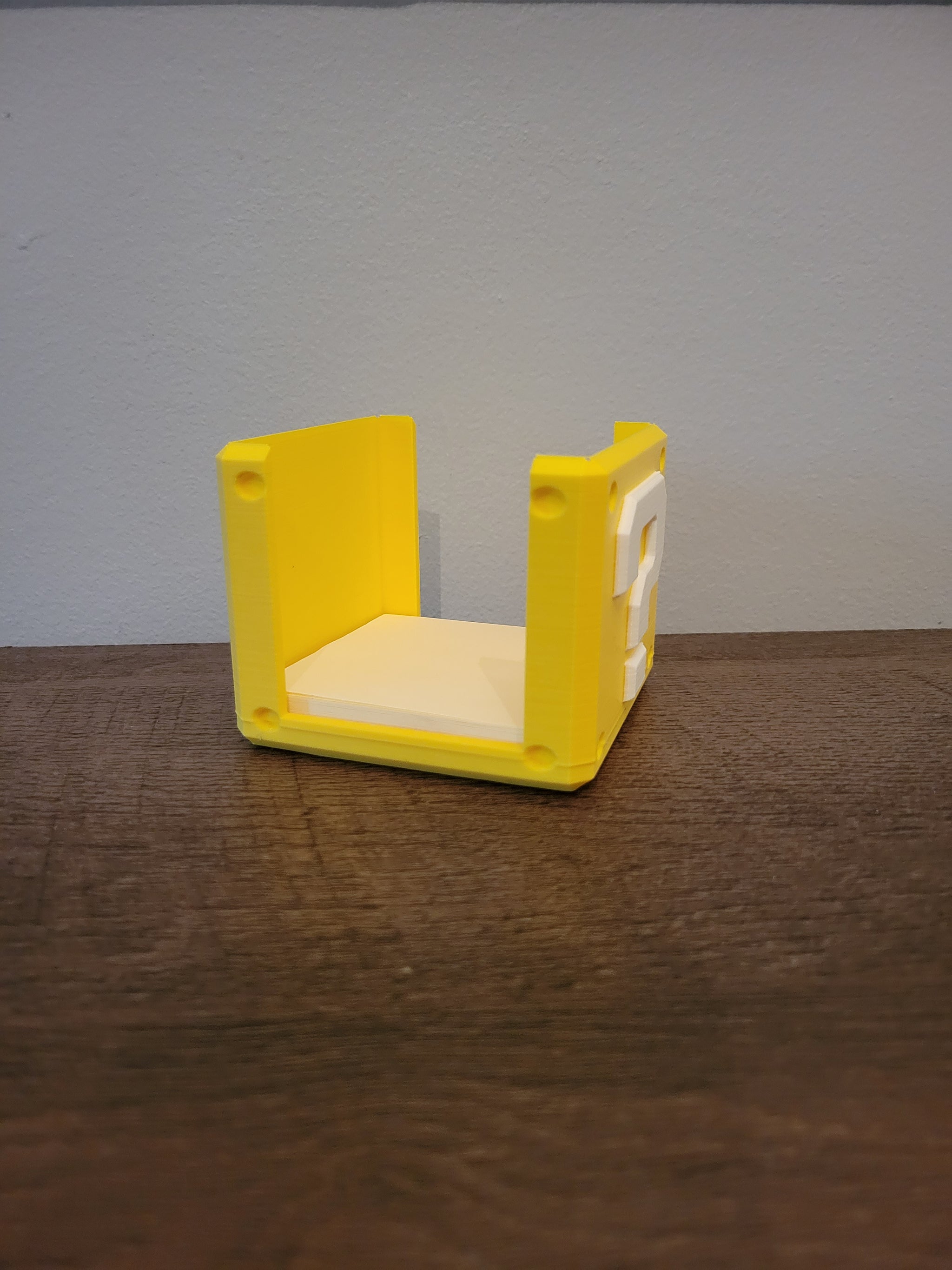 Super Mario Question Block Post It Note Holder – 3D Print New York